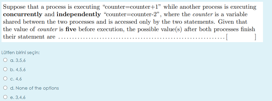 Solved Suppose that a process is executing | Chegg.com