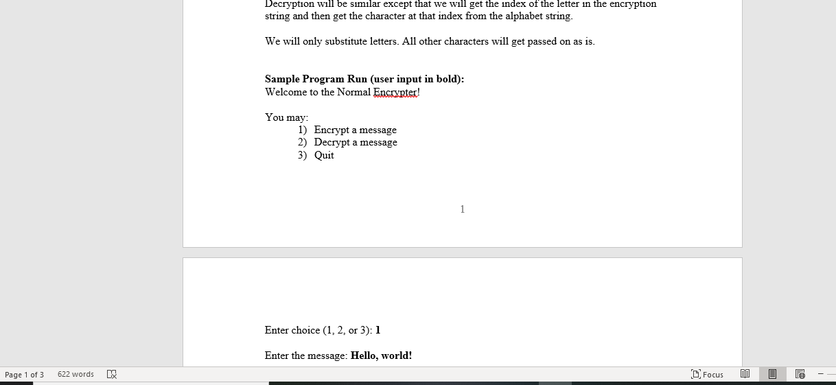 Solved The Problem You Are Writing A Program That Encrypts 0444