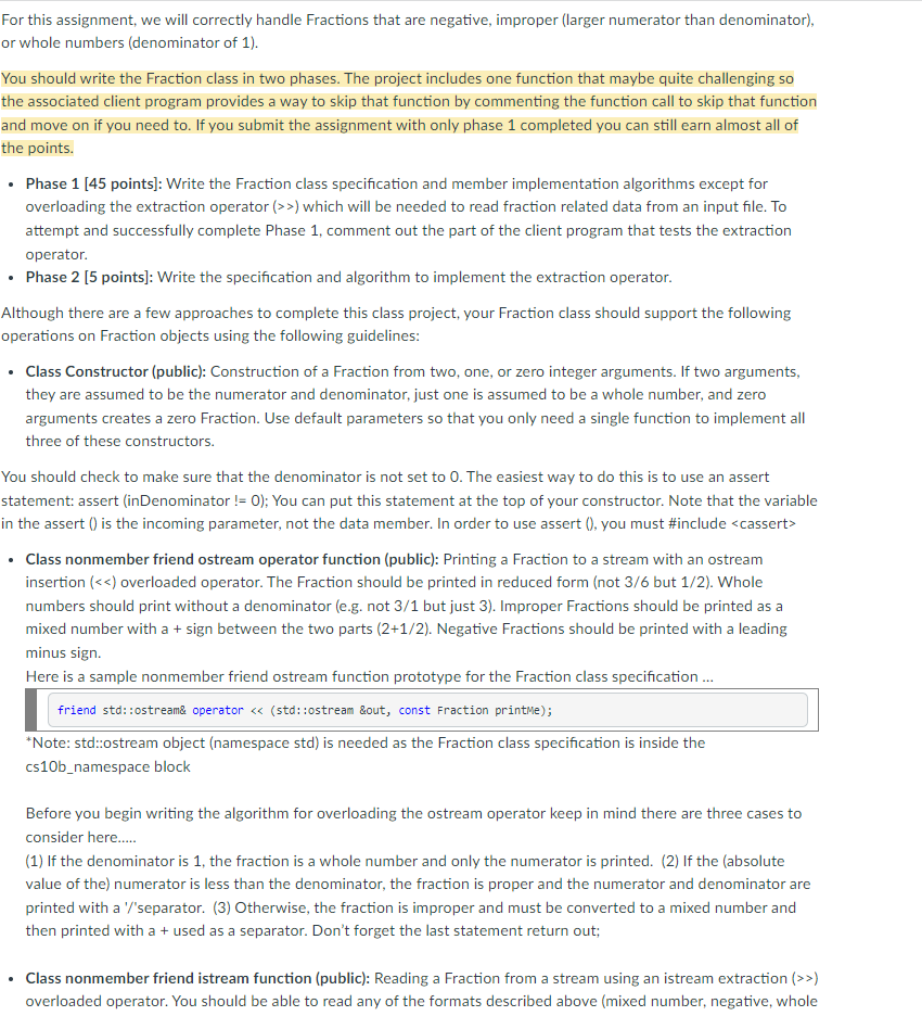 Solved For this assignment, we will correctly handle | Chegg.com