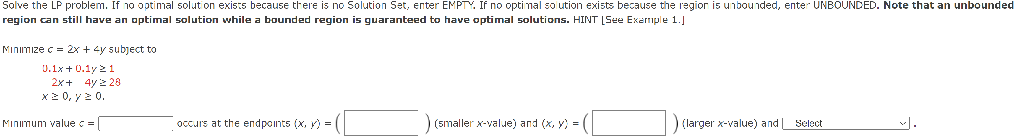 Solved region can still have an optimal solution while a | Chegg.com