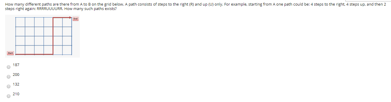 Solved How many different paths are there from A to B on the | Chegg.com