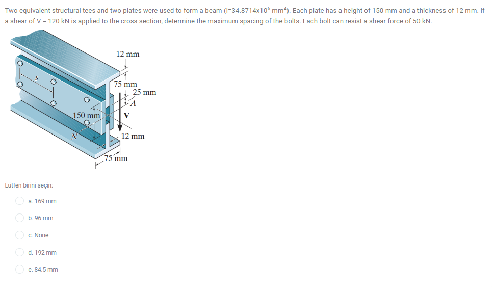Solved Two equivalent structural tees and two plates were | Chegg.com