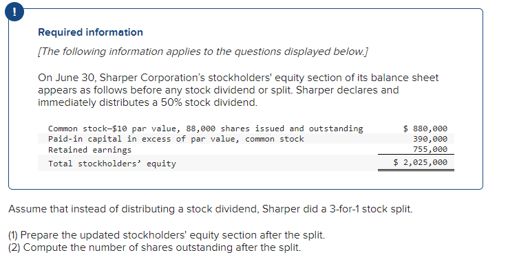 Solved Assume that instead of distributing a stock dividend, | Chegg.com