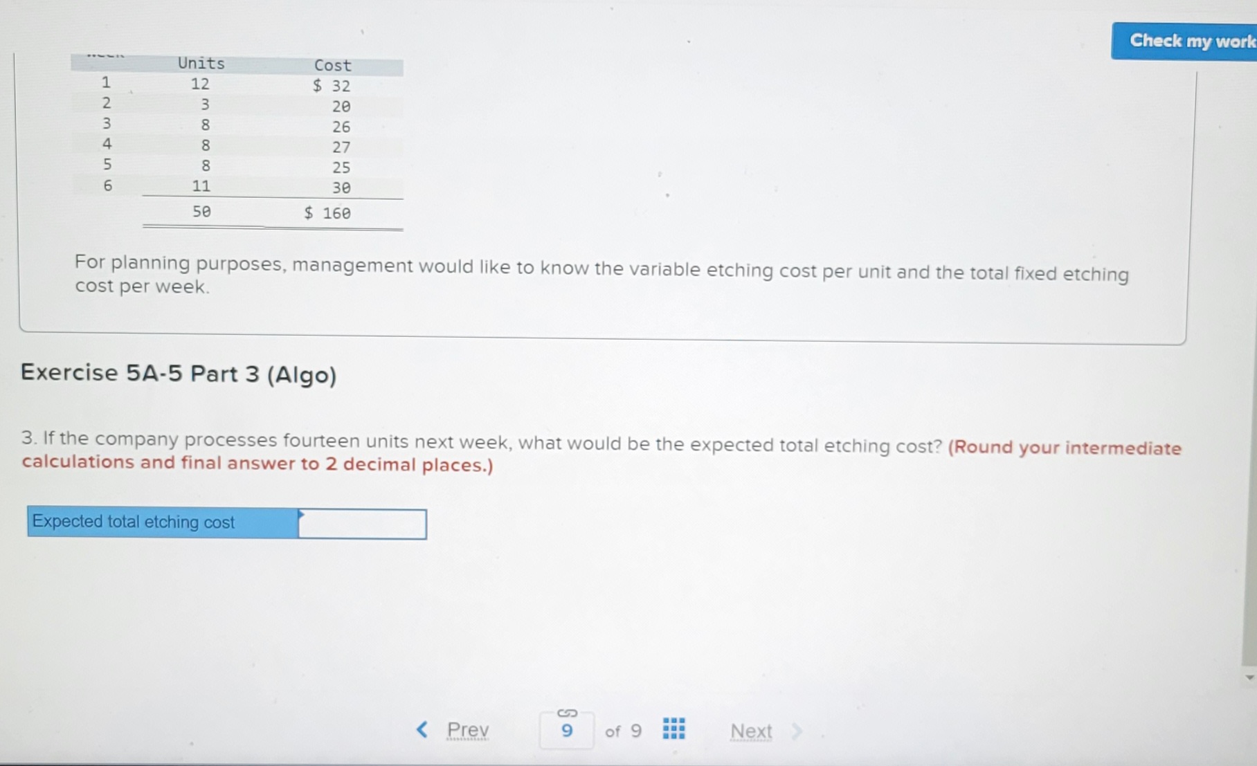 Solved Required information Exercise 5A-5 (Algo) | Chegg.com