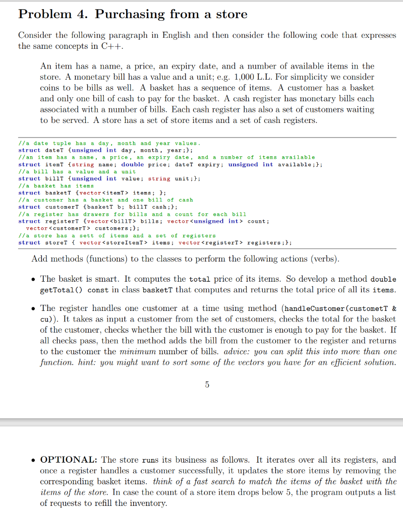 Solved Consider the following paragraph in English and then | Chegg.com