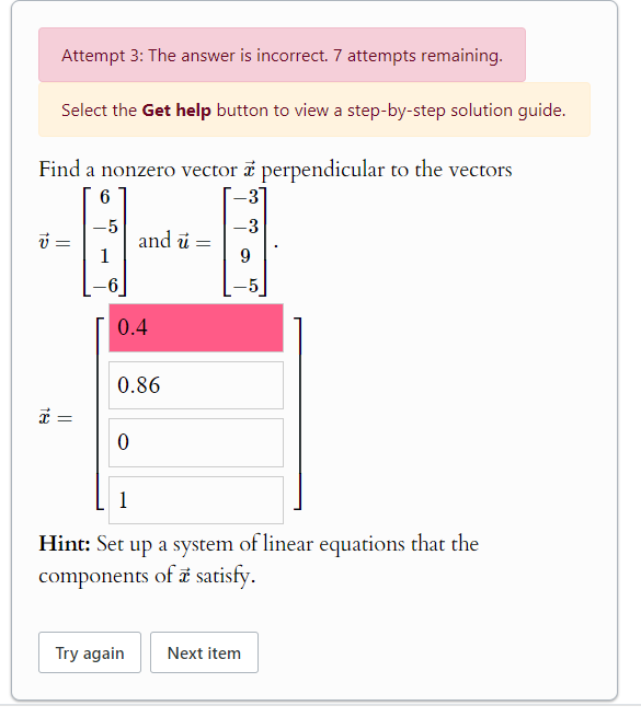 Solved Attempt 3: The answer is incorrect. 7 ﻿attempts | Chegg.com