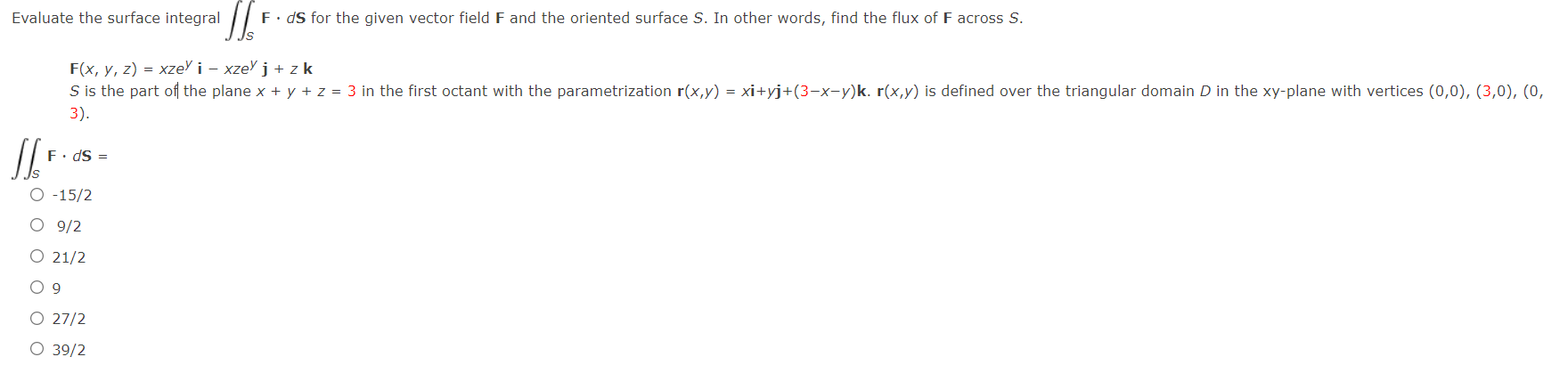 Solved Evaluate the surface integral SI F.ds for the given | Chegg.com