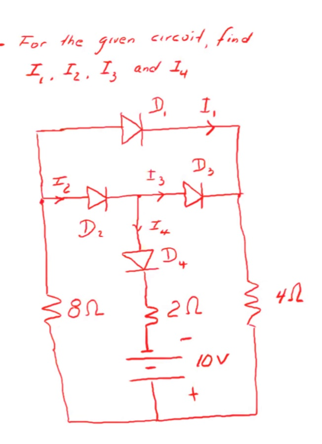 Solved - For the given circuit, find - I . I. Is and I4 382 | Chegg.com