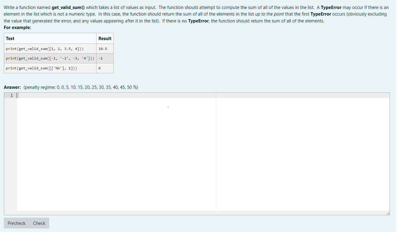Solved Write a function named get_valid_sum() which takes a | Chegg.com