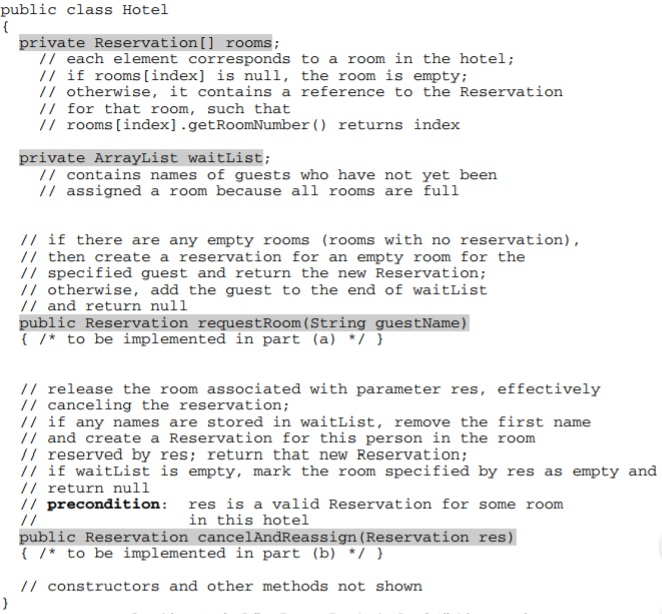 in this question, you will implement two methods for | Chegg.com