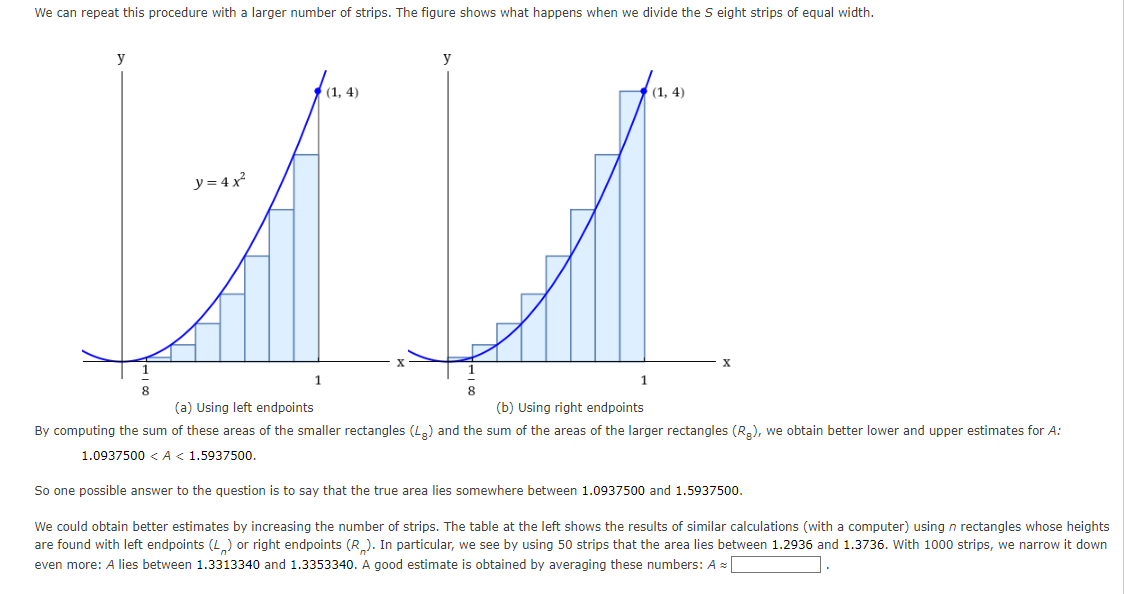Solved EXAMPLE 1 Use rectangles to estimate the area under | Chegg.com