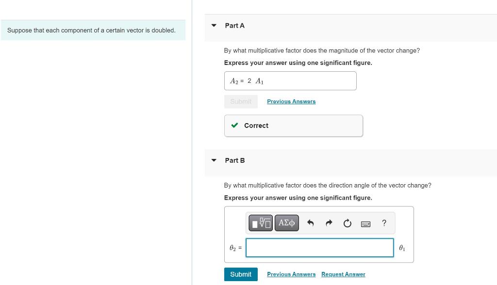 Solved Suppose that each component of a certain vector is | Chegg.com
