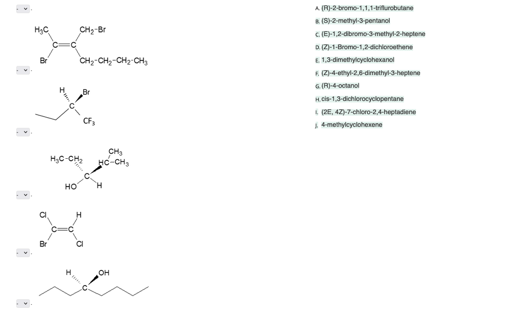 Solved Identify the structural formulas that correspond to | Chegg.com