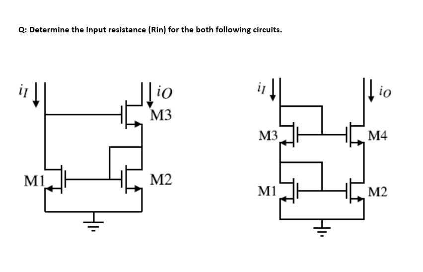 Solved Q: Determine the input resistance (Rin) for the both | Chegg.com Solved Q: Determine the input resistance (Rin) for the both | Chegg.com