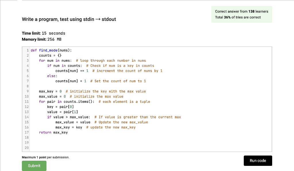 Solved Correct answer from 138 learners Total 36% of tries | Chegg.com