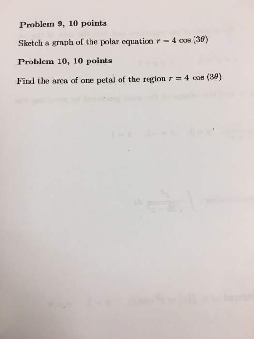 Solved Sketch a graph of the euation r = 4 cos (3 theta) | Chegg.com