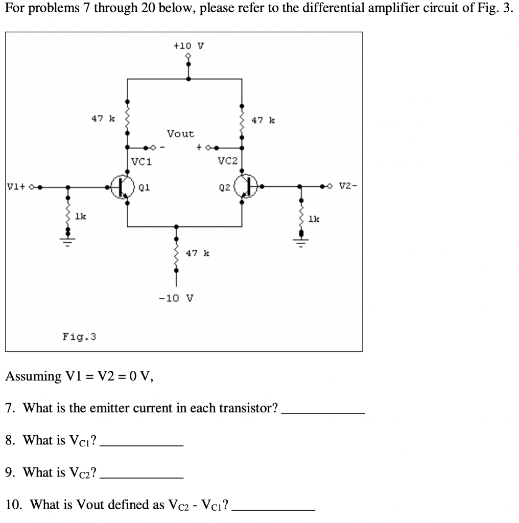 Solved For problems 7 through 20 below, please refer to the | Chegg.com
