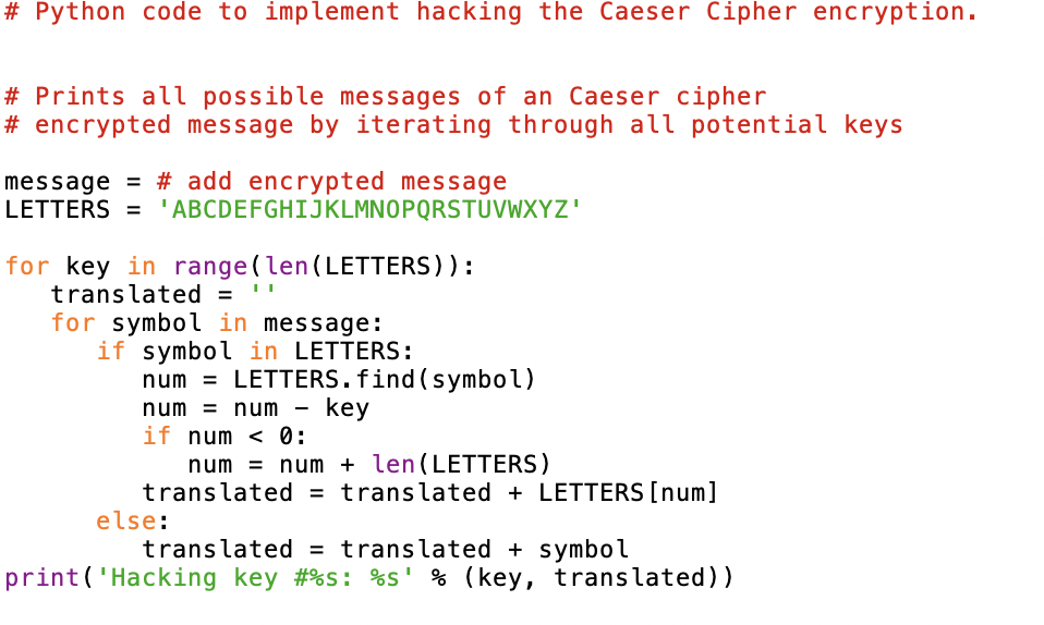Solved A={2,3,5,6}\# Python code to implement hacking the | Chegg.com