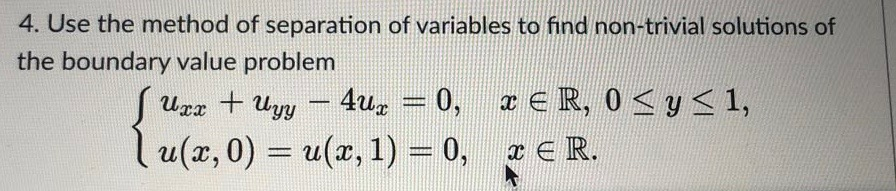 Solved Use the method of separation of variables to find | Chegg.com