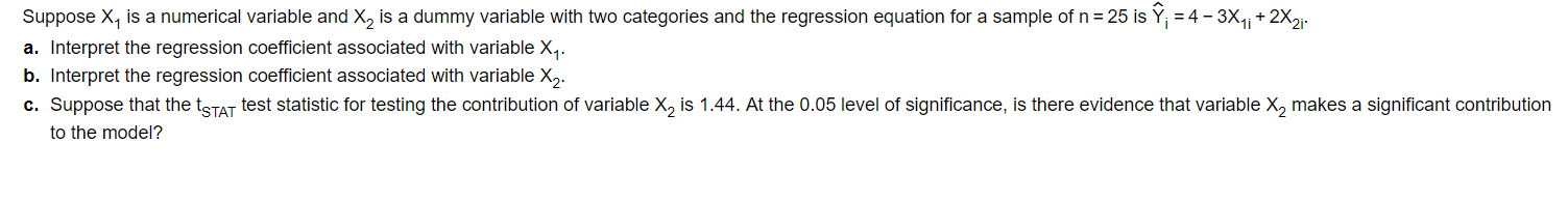Solved Suppose x1 ﻿is a numerical variable and x2 ﻿is a | Chegg.com