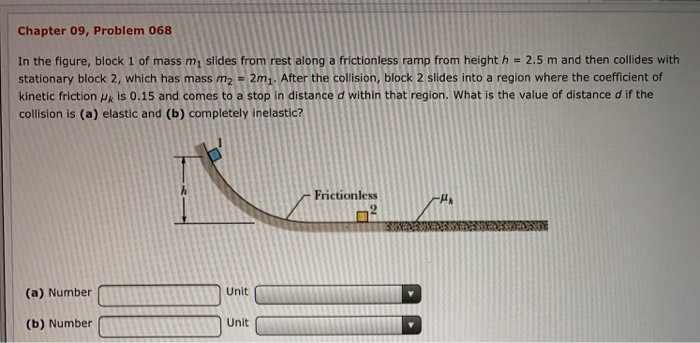 Solved Chapter 09, Problem 068 In the figure, block 1 of | Chegg.com