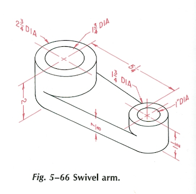 Solved Fig. 5-66 Swivel arm. | Chegg.com