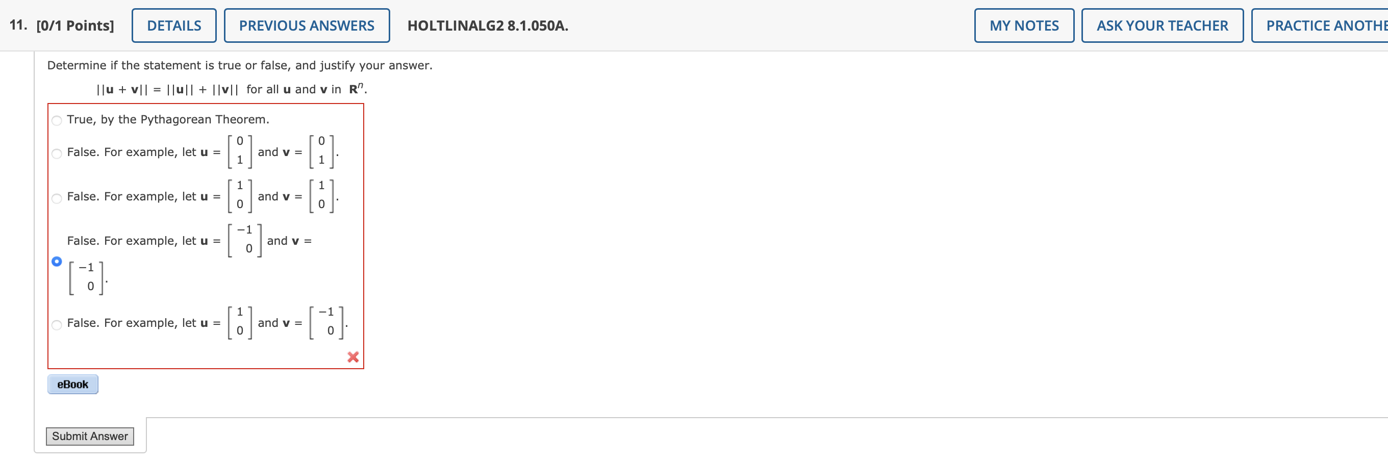 Solved Determine if the statement is true or false, and | Chegg.com