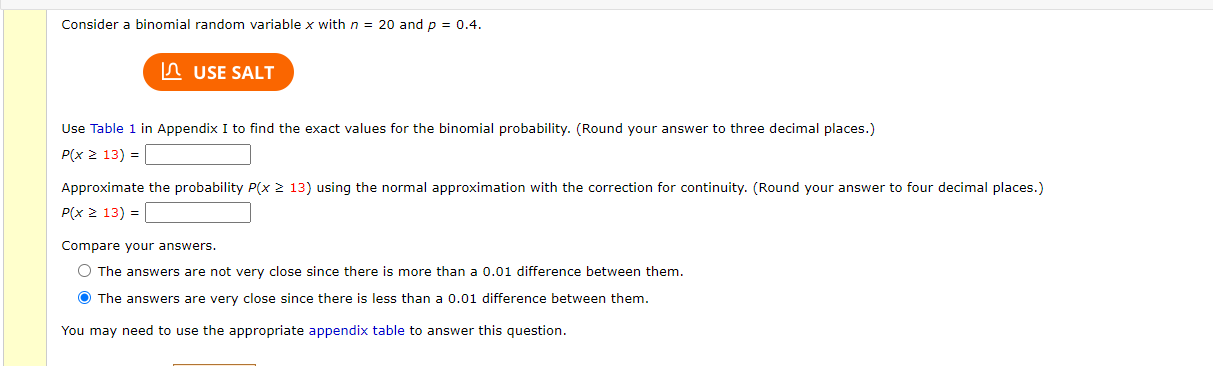 Solved Consider a binomial random variable x with n = 20 and | Chegg.com