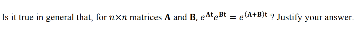 Solved Using the definition of the matrix exponential, | Chegg.com