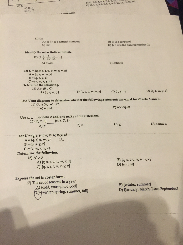 Solved B)(L2,3,4,5,6,7,8,9,ia, n, m D) 10, 1, 2, 3,4, 5, | Chegg.com