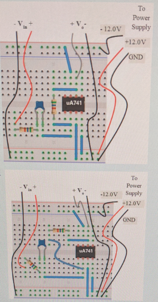 Solved Which breadboard setup below shows the correct | Chegg.com