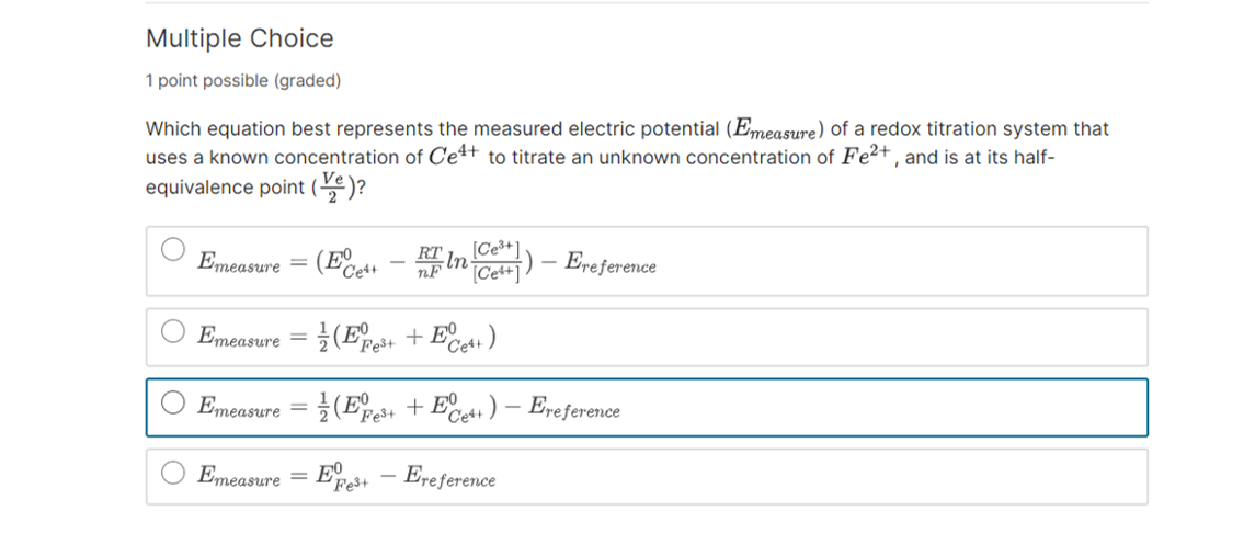 Multiple Choice 1 point possible (graded) Which | Chegg.com