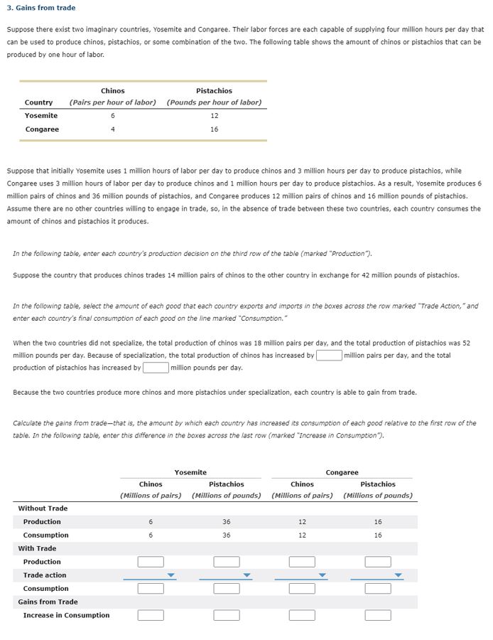 Solved 3. Gains from trade Suppose there exist two imaginary | Chegg.com Solved 3. Gains from trade Suppose there exist two imaginary | Chegg.com