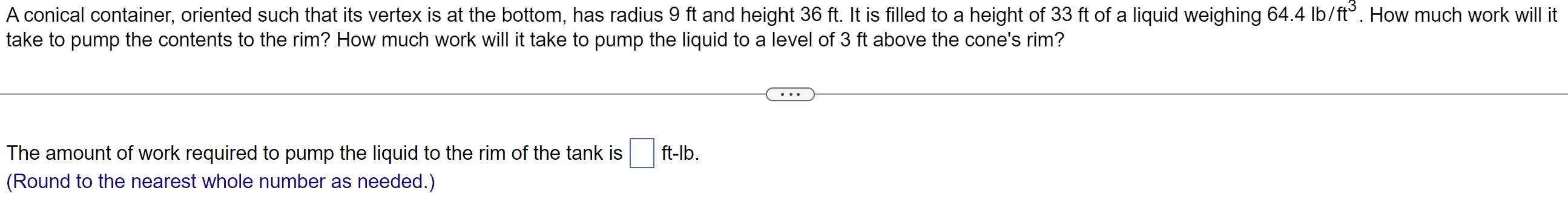 Solved A conical container, oriented such that its vertex is | Chegg.com