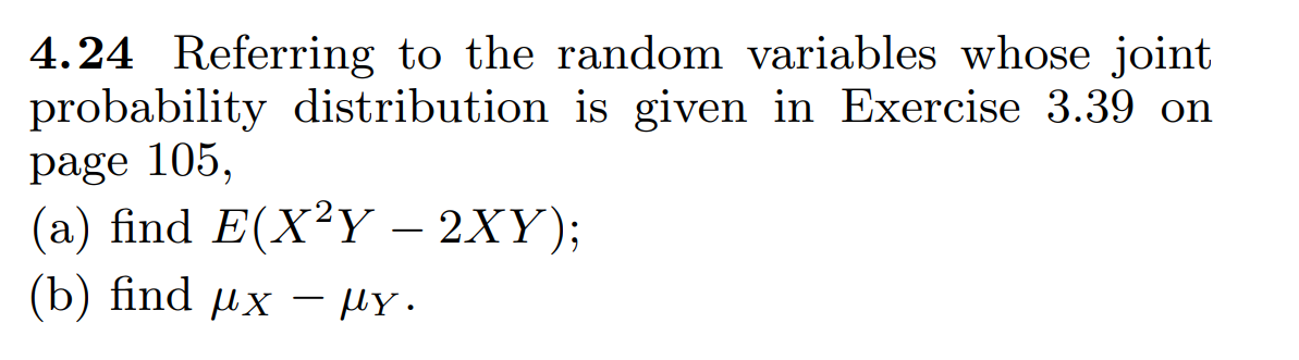 4 24 Referring To The Random Variables Whose Joint