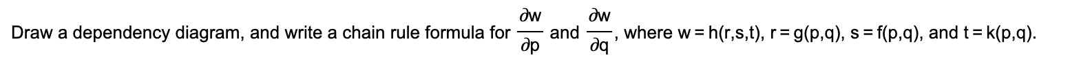 Solved Əw Draw a dependency diagram, and write a chain rule | Chegg.com