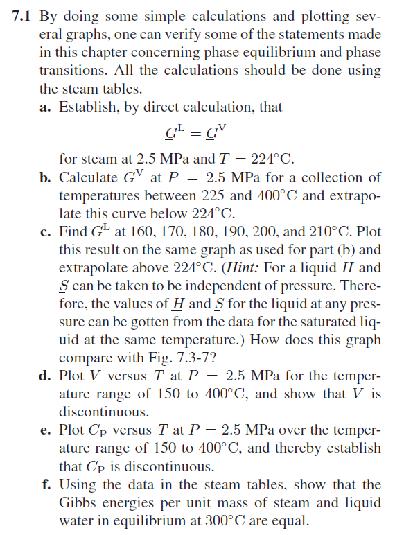 7.1 By doing some simple calculations and plotting | Chegg.com