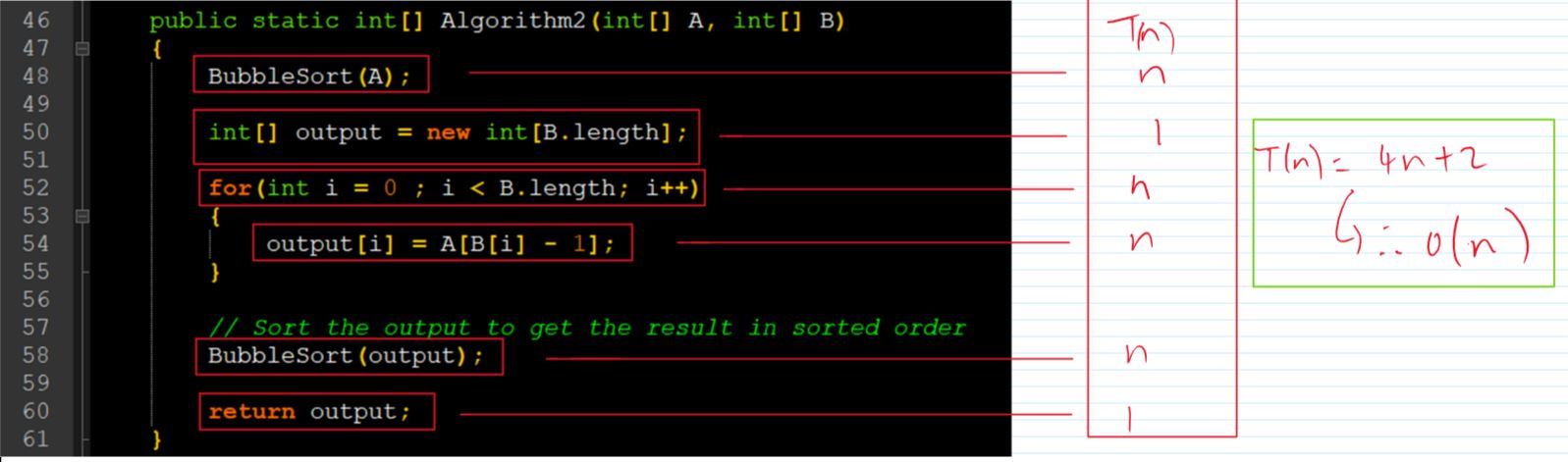 Solved Question: Determine the Big O running time of | Chegg.com