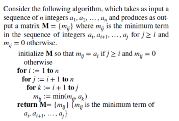 Analyze the complexity of the above algorithm to | Chegg.com