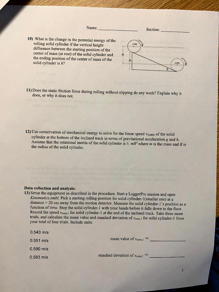 Solved Can I get Lab help for Physics 1, the lab is about | Chegg.com