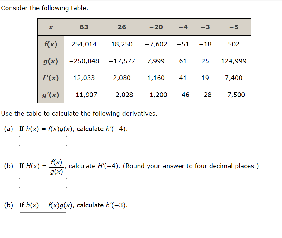 [Solved]: Consider the following table. Use the table to c