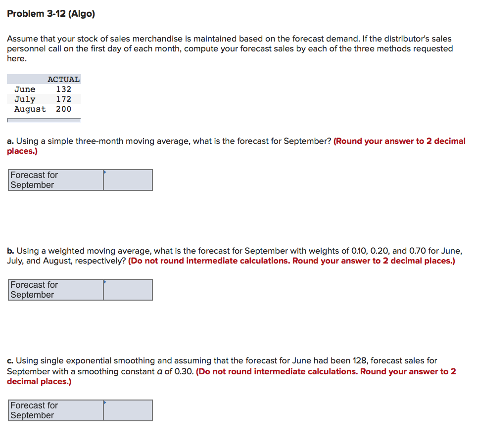 Solved Problem 3-3 (Algo) Given the following history, use a | Chegg.com
