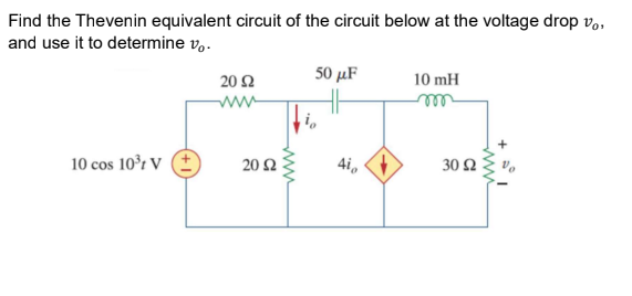 Solved Find the Thevenin equivalent circuit of ﻿the circuit | Chegg.com