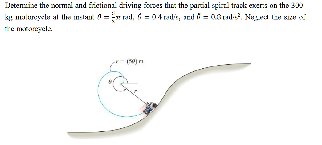 Solved Determine the normal and frictional driving forces | Chegg.com