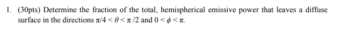 Solved 1. (30pts) Determine the fraction of the total, | Chegg.com