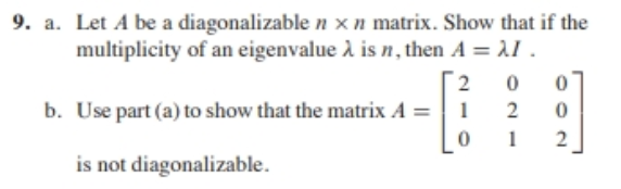 Solved Use Exercise 12 to find the eigenvalues of the | Chegg.com