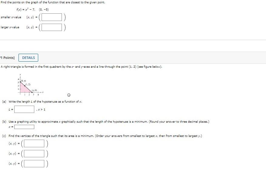 Solved Find the points on the graph of the function that are | Chegg.com