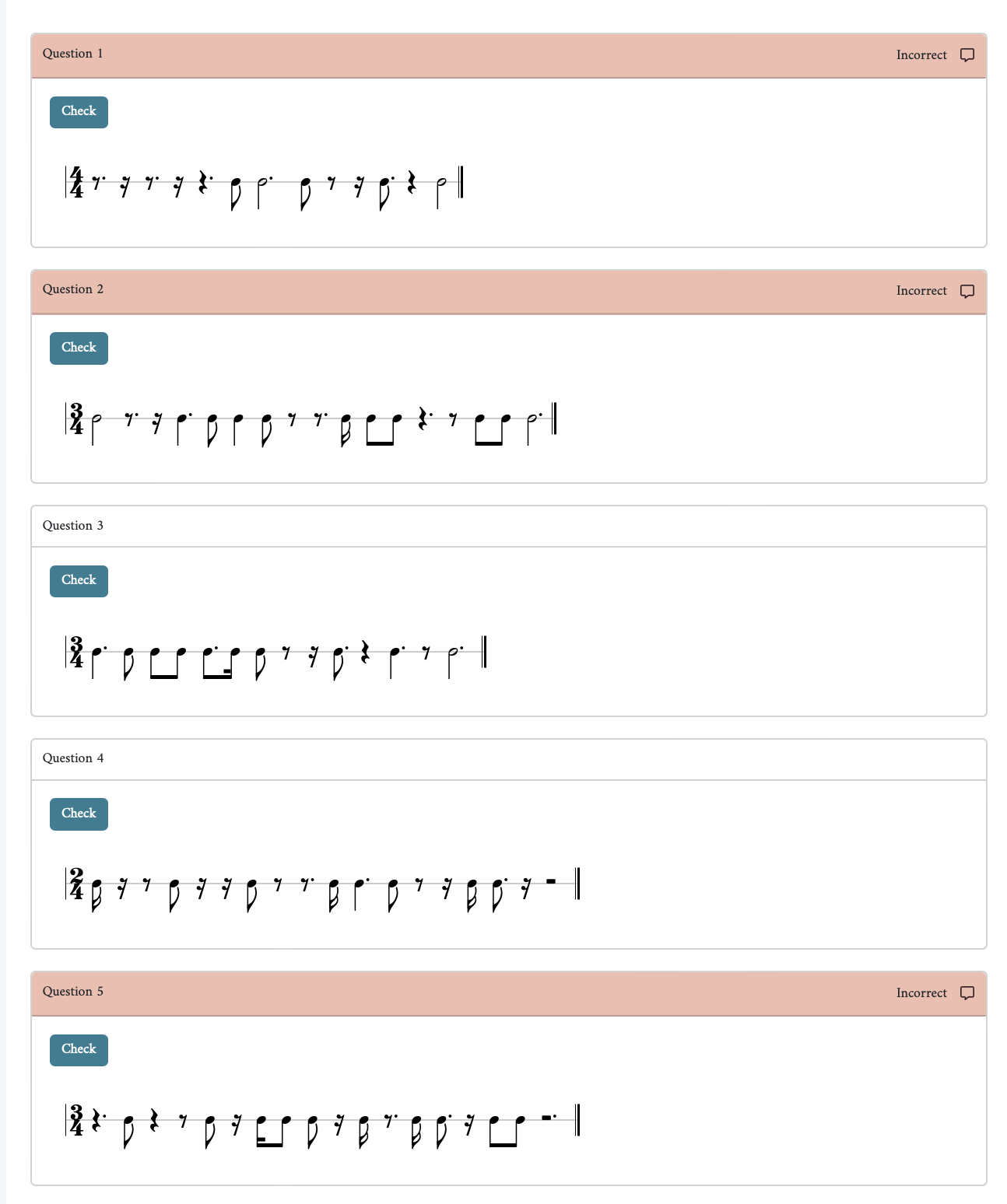 Missing Barlines and Beams: Simple meters, notes and | Chegg.com