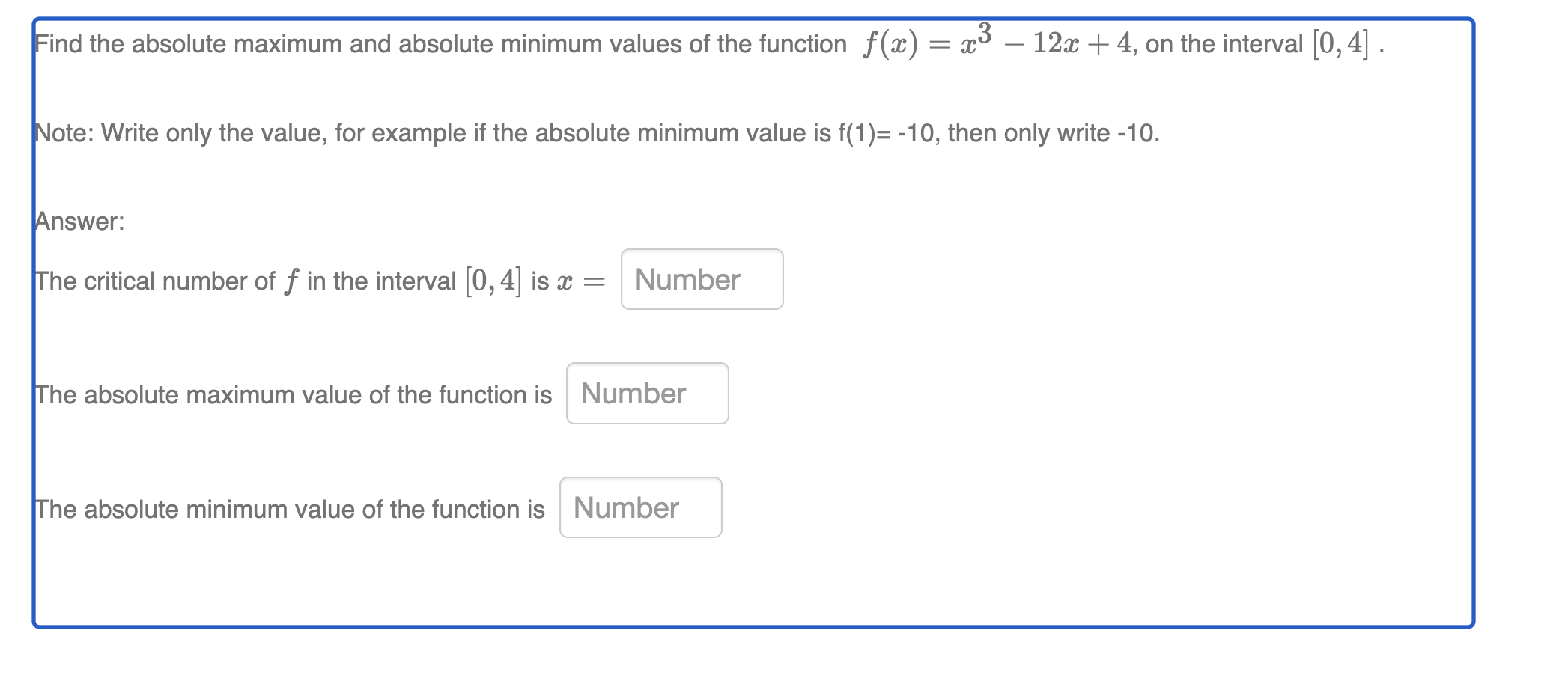 Solved Find the absolute maximum and absolute minimum values | Chegg.com