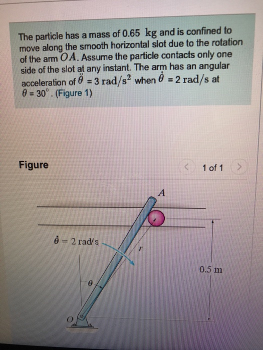Solved the particle has a mass of 0.65 kg and is confined to | Chegg.com